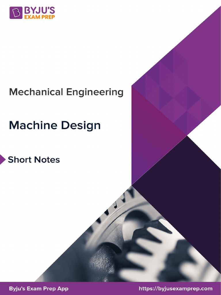 Formula Notes Machine Designd 1-92-91 | PDF