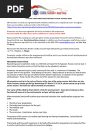 ELCC 2025 Poster Display Instructions | PDF | Poster