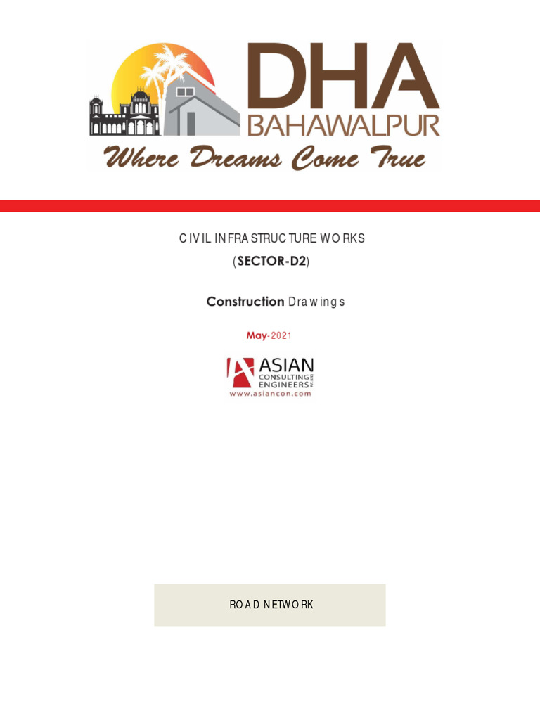 DHA Bahawalpur Road Network Drawings | PDF
