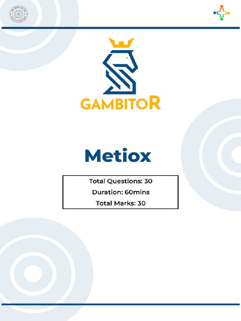 Gmabitor Sample Paper | PDF