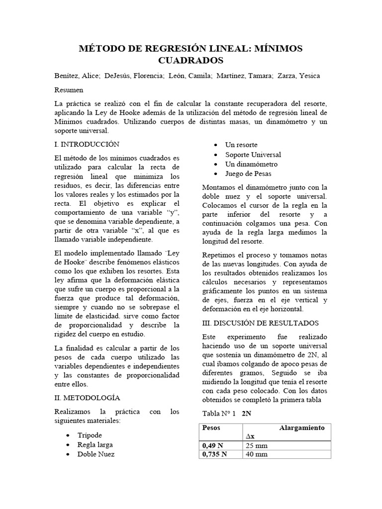 Método de Regresión Lineal | PDF