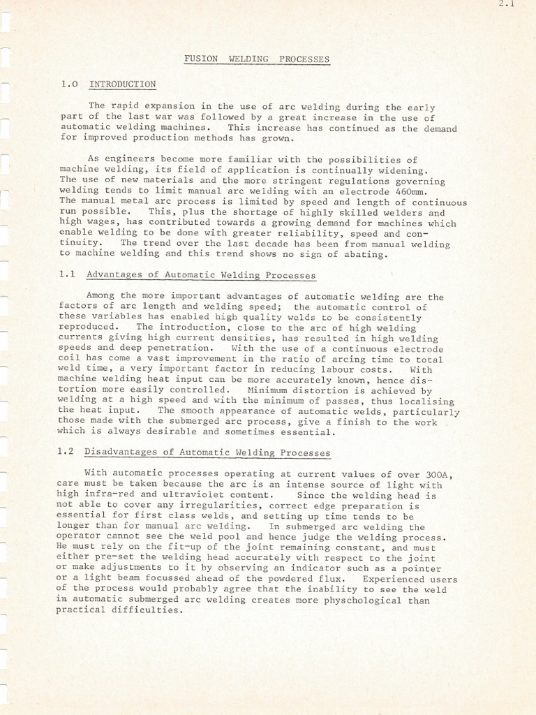 Welding Processes Introduction | PDF