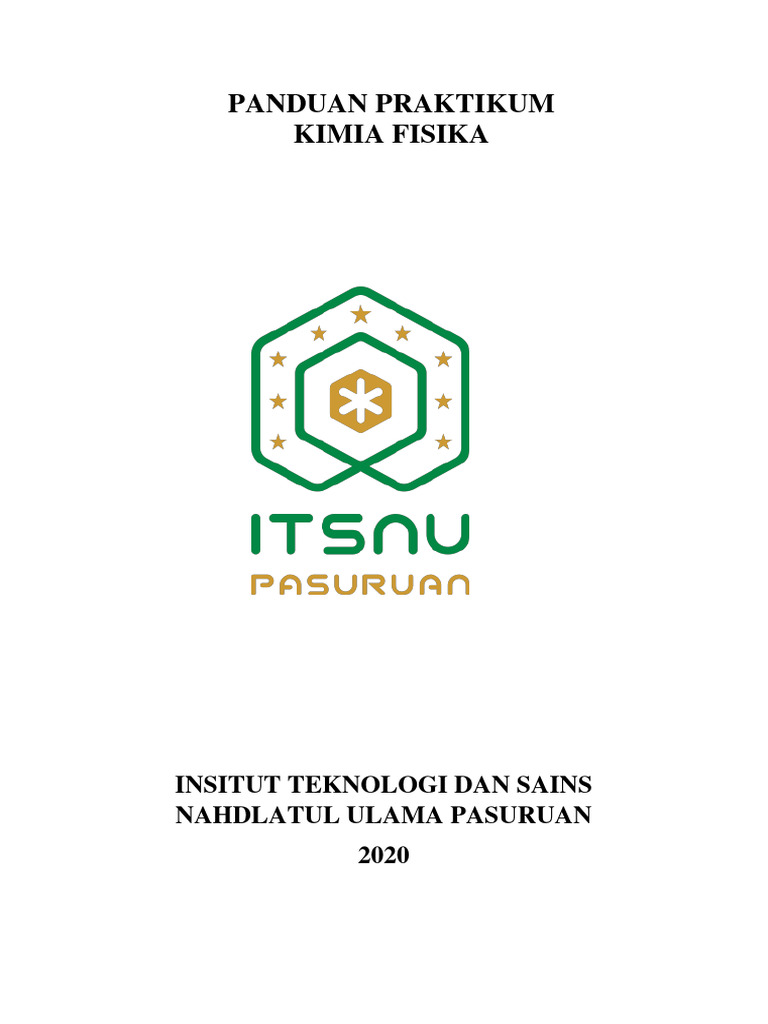Panduan Praktikum Kimia Fisika | PDF