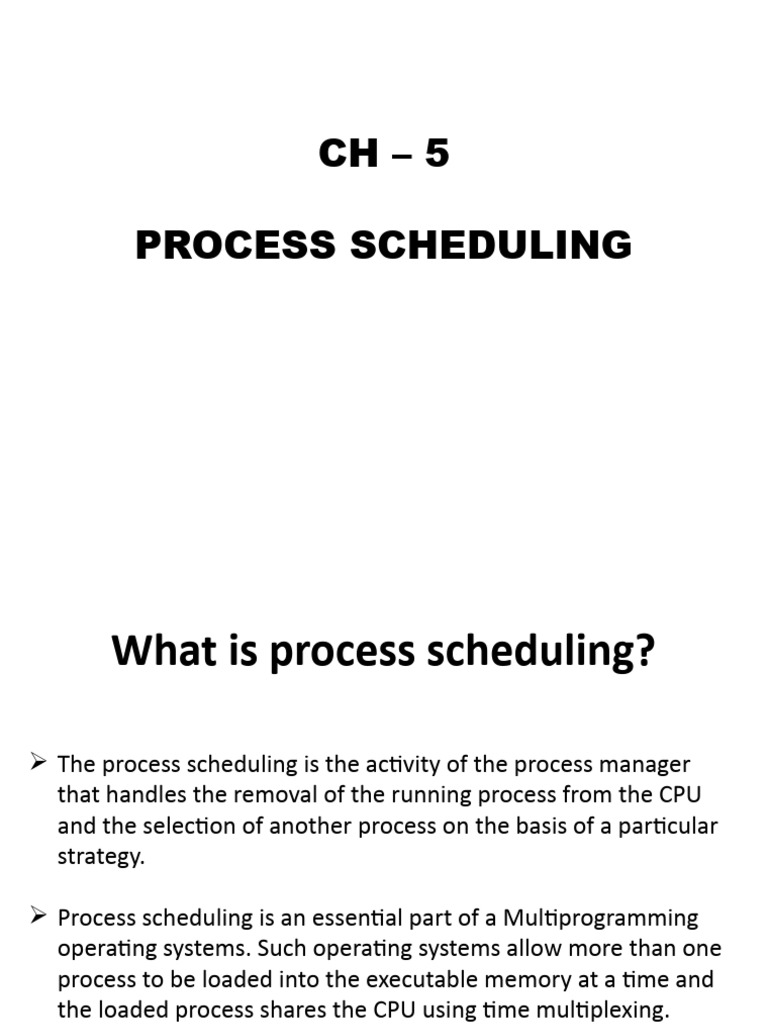 OS Chapter-5-PS | PDF