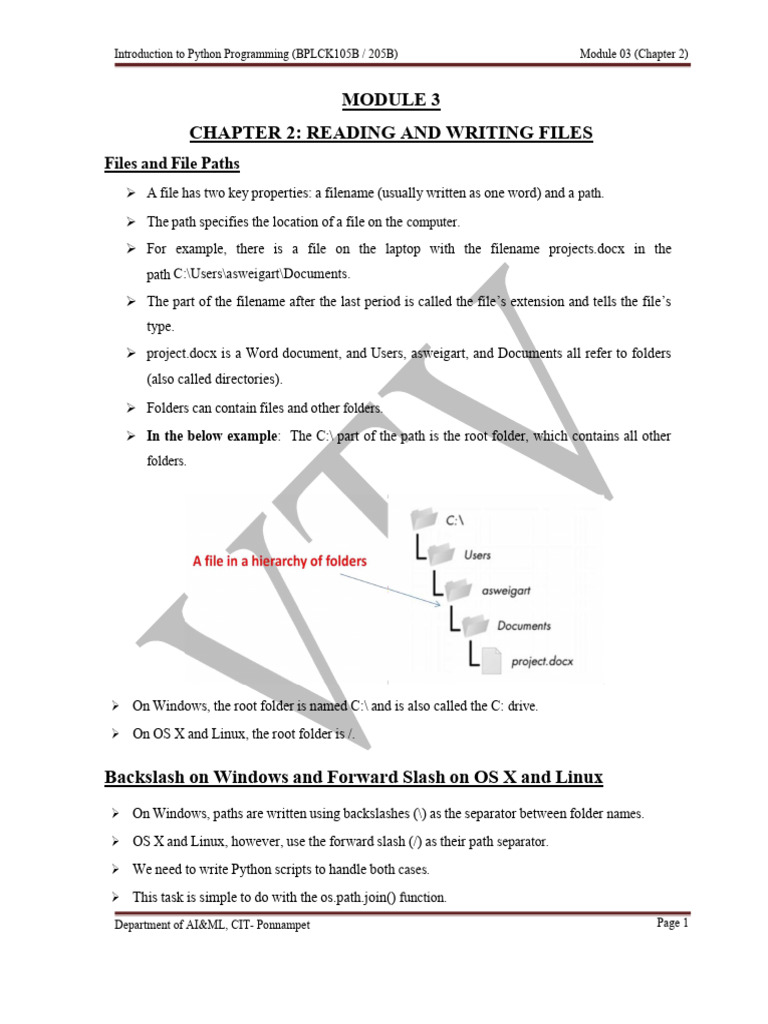 Module 3 Python (Chap 2) | PDF Module 3 Python (Chap 2) | PDF