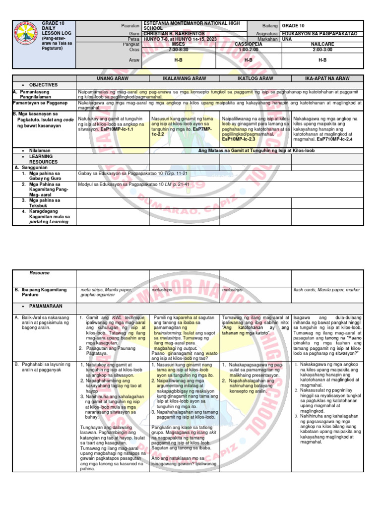 DLL Esp10 W1W2 | PDF