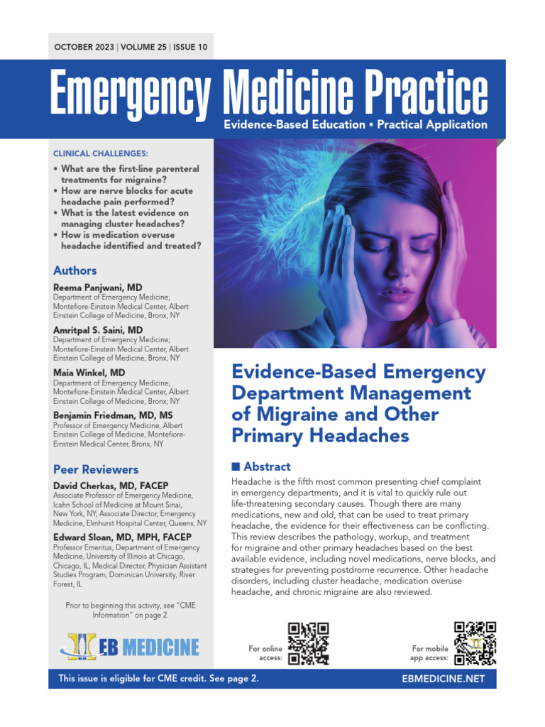 Headache Emergency Medicine | PDF | Self-Improvement | Wellness
