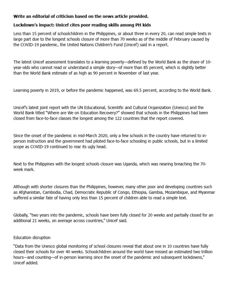 Editorial Writing Fact Sheet | PDF