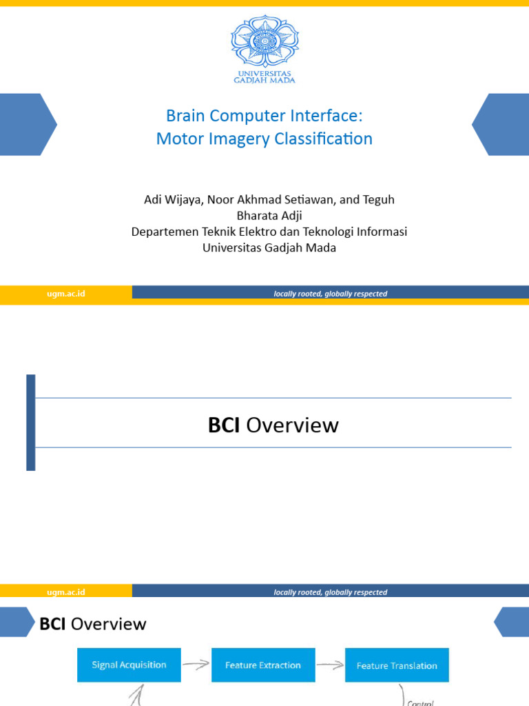 EEG Motor Imagery Classification BCI | PDF