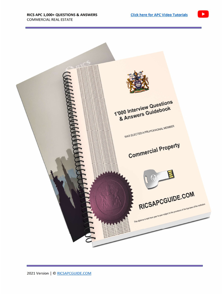 Commercial Real Estate 1,000 Questions & Answers Guidebook 2021 | PDF