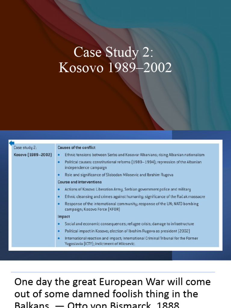 Conflict and Intervention - Kosovo IB HL History | PDF