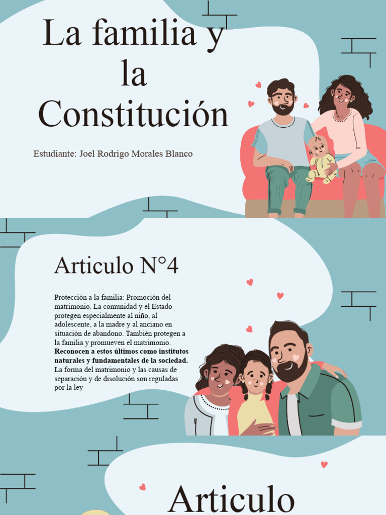 La Familia y La Constitucion | PDF