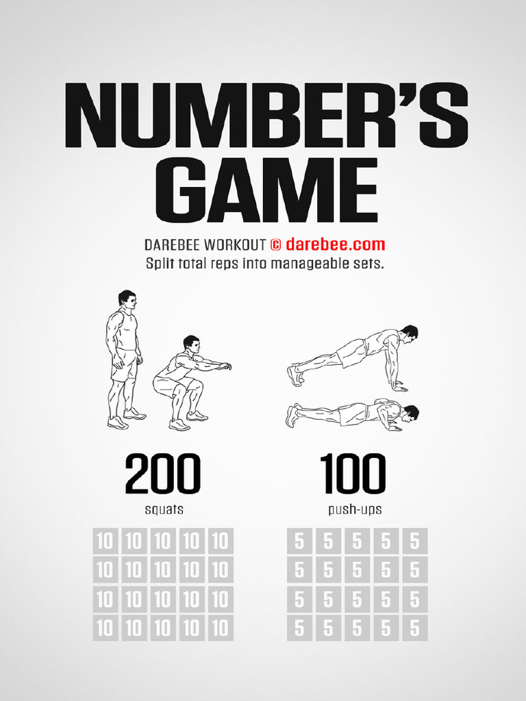 Numbers Game Workout | PDF