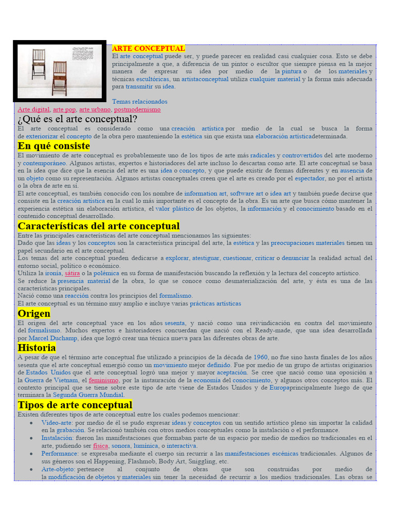 Arte Conceptual | PDF