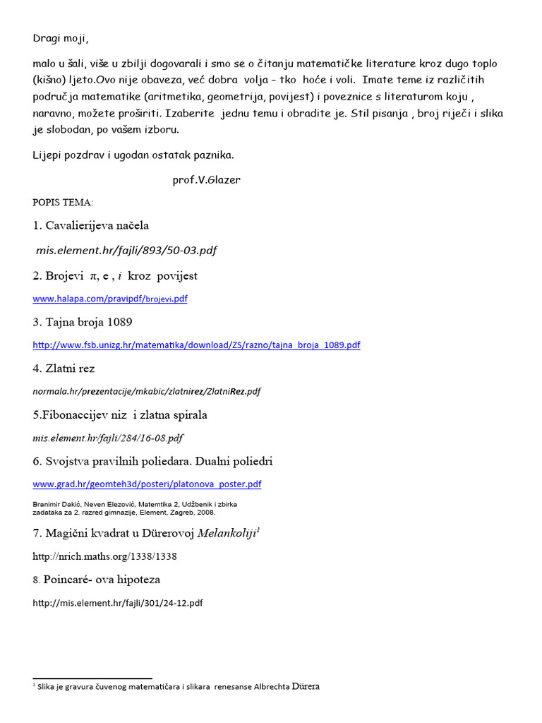 Matematicki Kutak | PDF