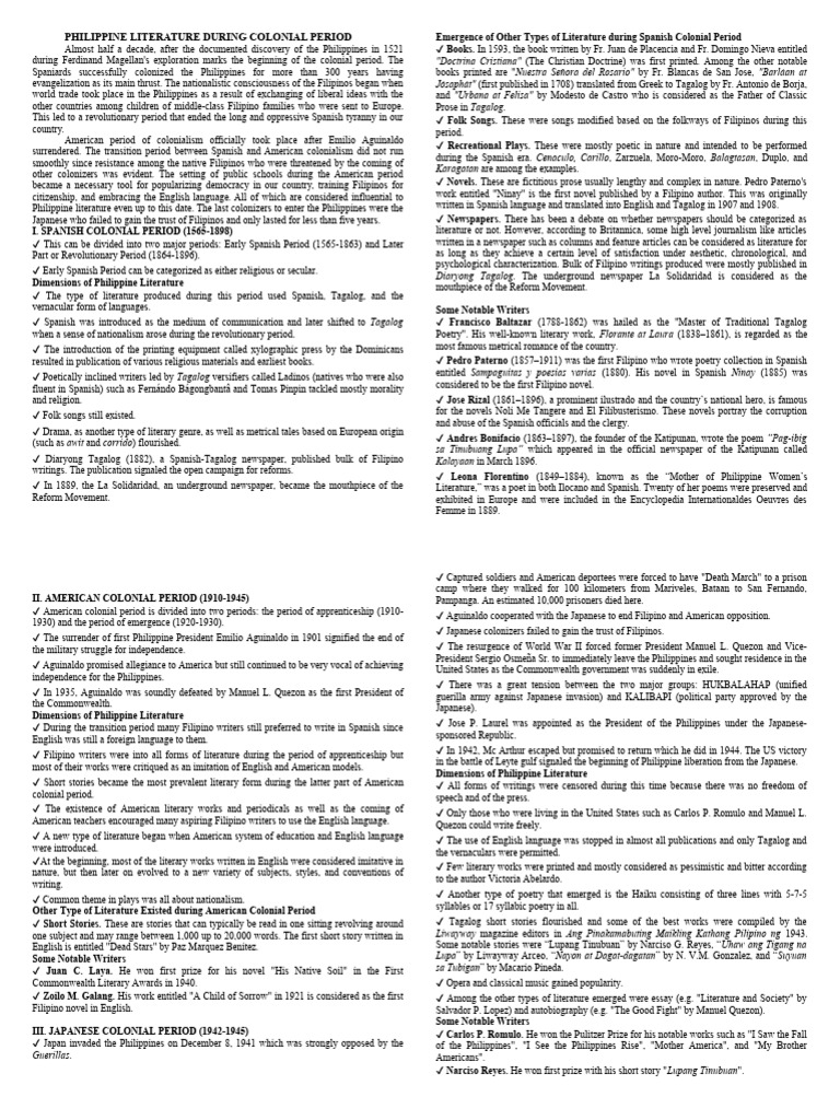 21ST Centur Lit Activity - Module 3 Colonial Period | PDF