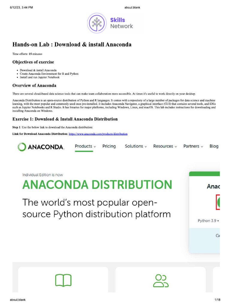 Downloadand Install Anaconda Pdf