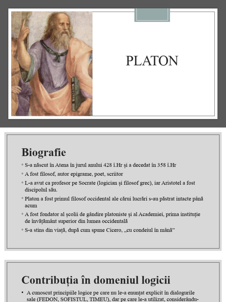 Prezentare Platon | PDF