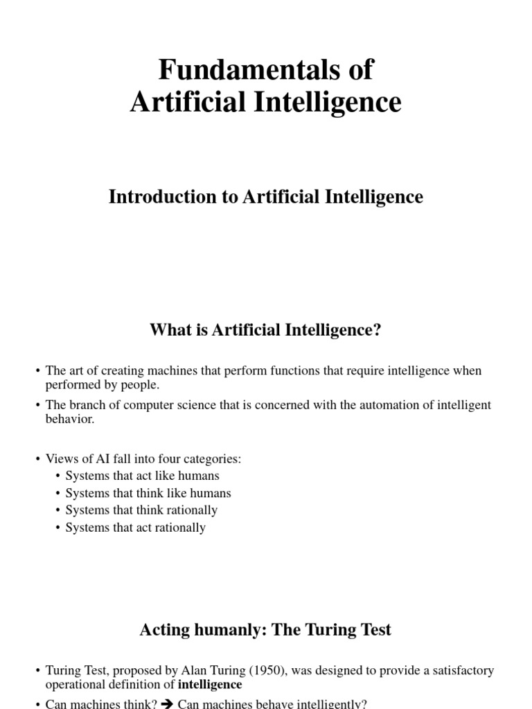 Lec01 Introductiontoai Pdf