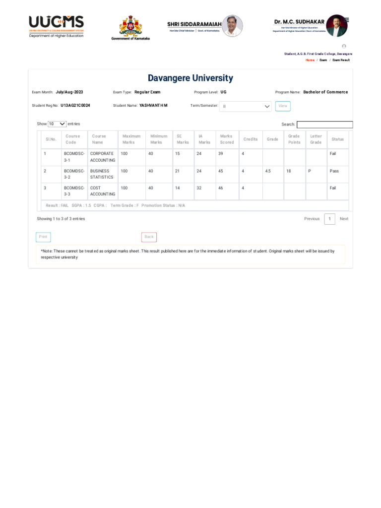 UUCMS - Unified University College Management System | PDF