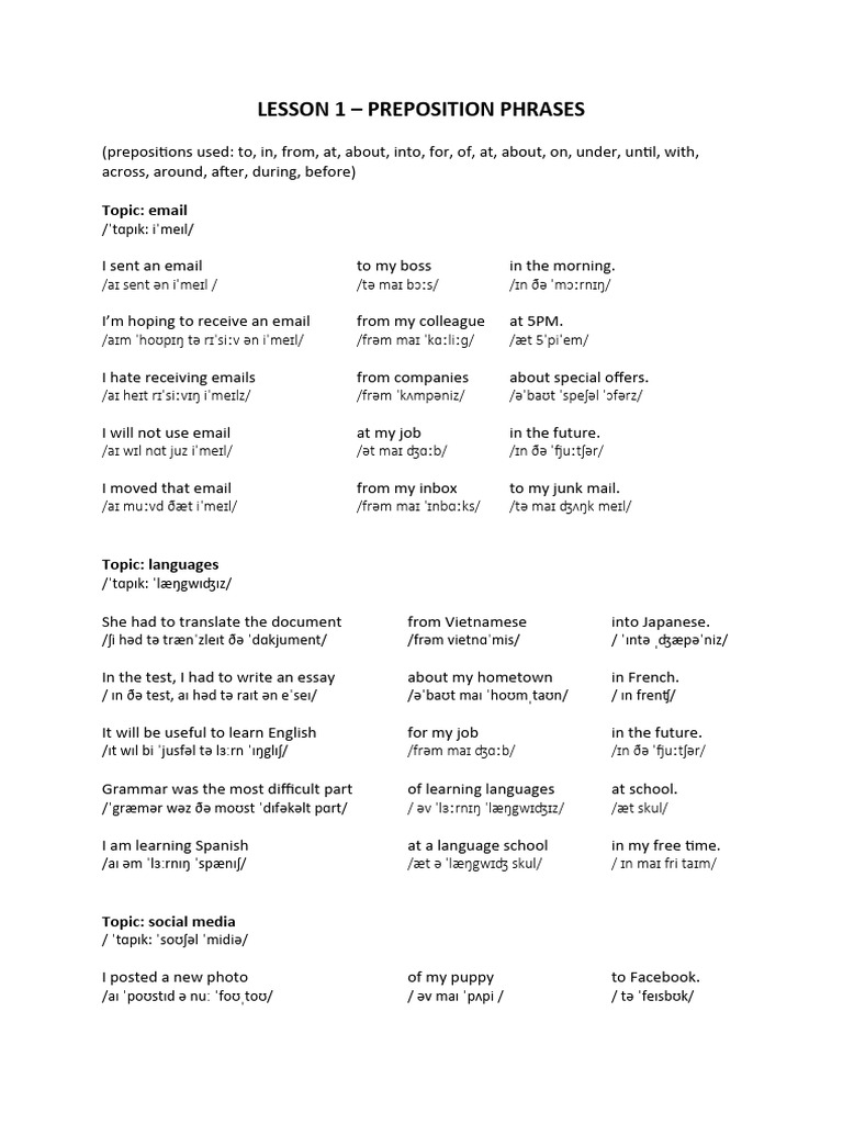 Speaking Level 2: Email & Language Skills | PDF | Foreign Language Studies