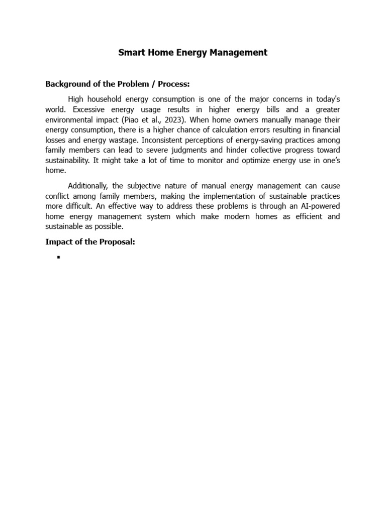 Smart Home Energy Management | PDF