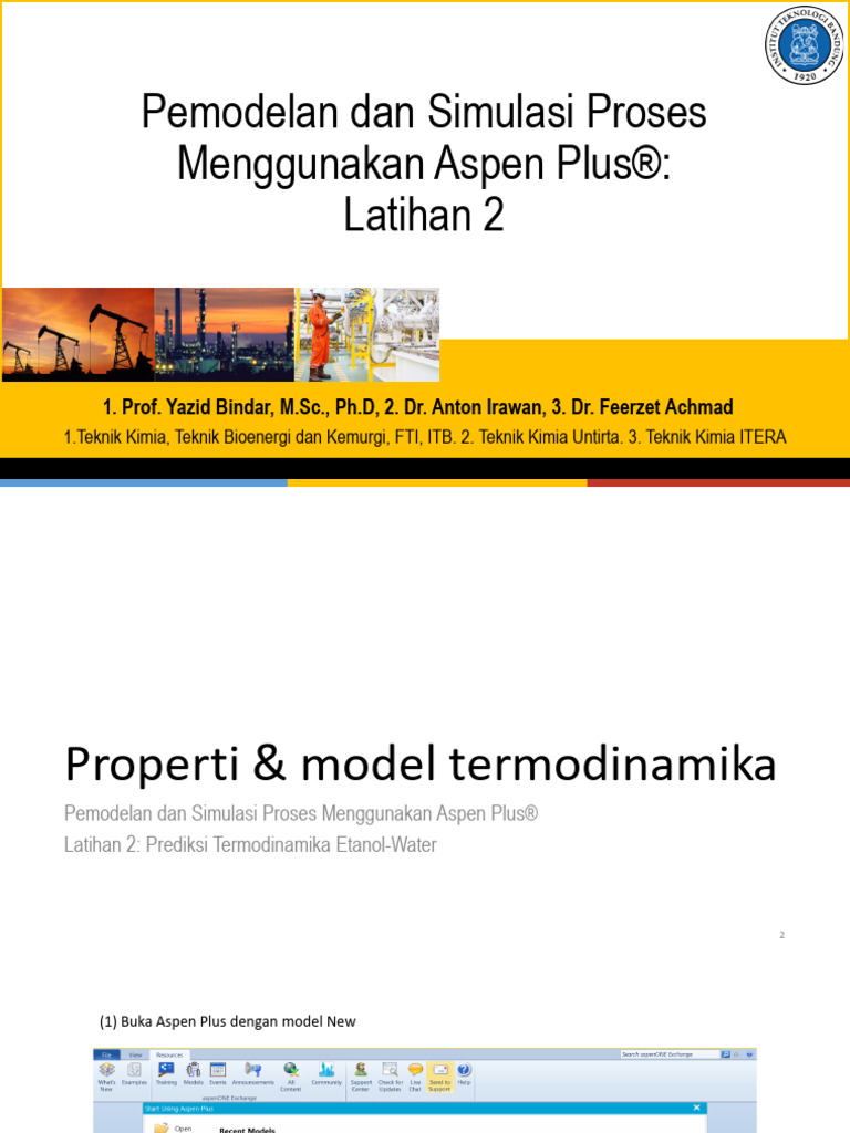 Latihan 2 Termo Etanol-Air Dengan Aspen Plus | PDF