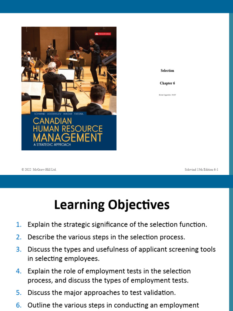 Chapter 6 - Selection | PDF