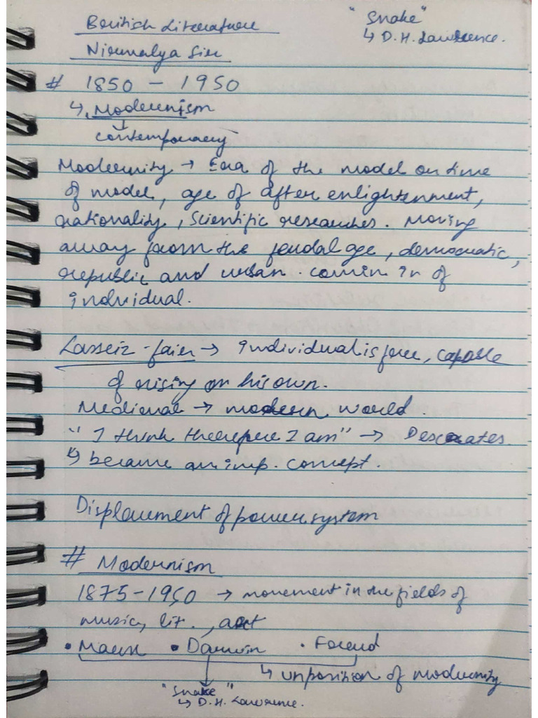 Early 20th Century British Literature | PDF