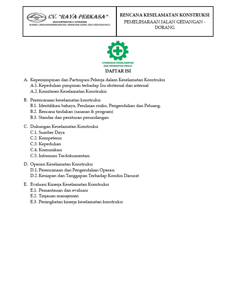 RKK Gedangan Dorang | PDF