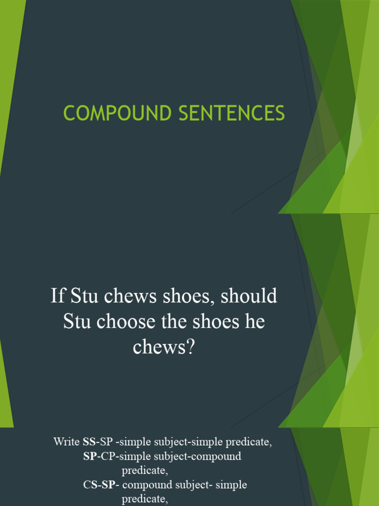 Compound Sentences | PDF