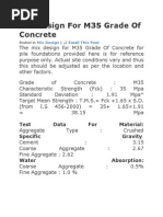 Concrete Mix Design M25 PDF | PDF | Construction Aggregate | Concrete
