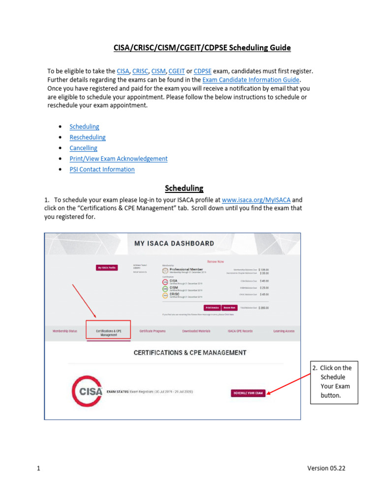 Exam Scheduling Guide - Eng | PDF