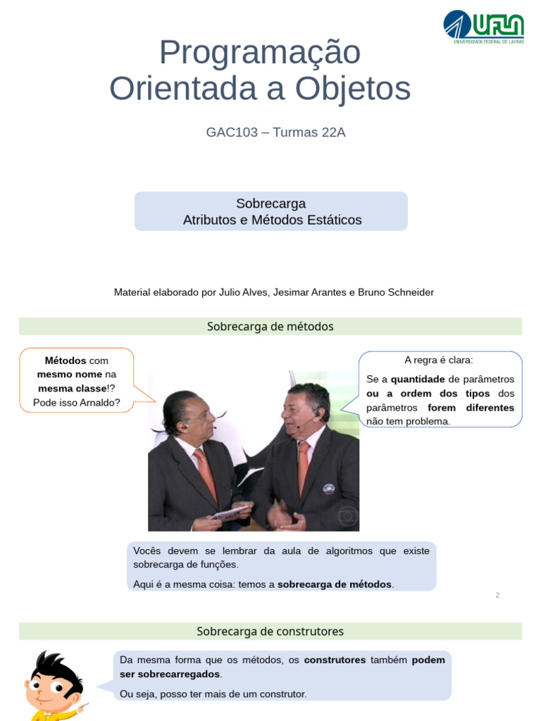 10 Sobrecarga Atributos Metodos Estaticos | PDF