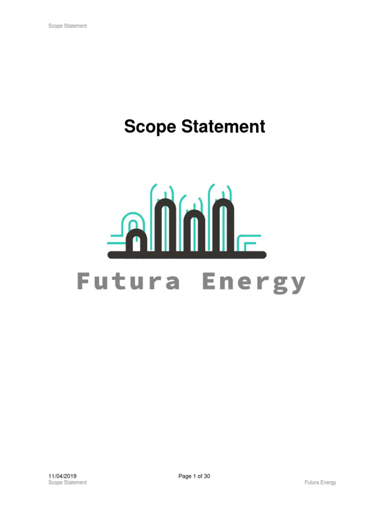 Final Version of Scope Statement | PDF