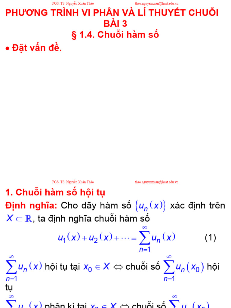Bai 3-Chuoi Ham So - GT3 - BK 3.2023 | PDF