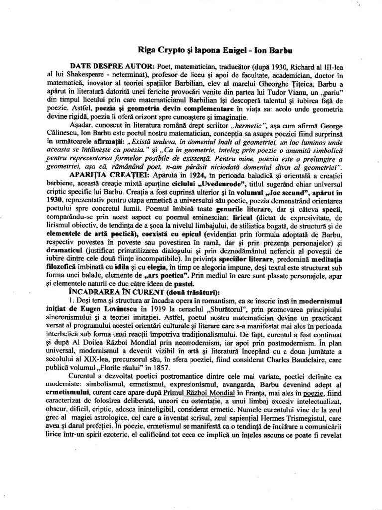 Riga Crypto si Lapona Enigel | PDF