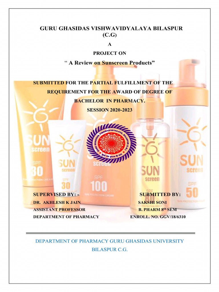 Sunscreen Products | PDF