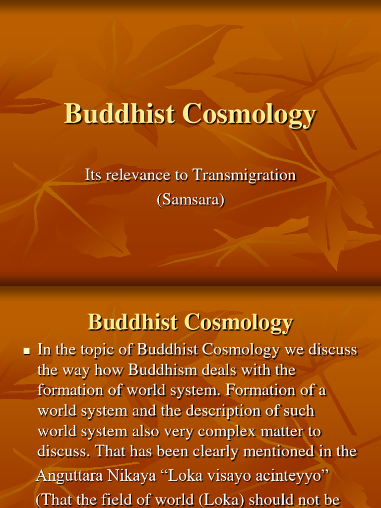Buddhist Cosmology | PDF