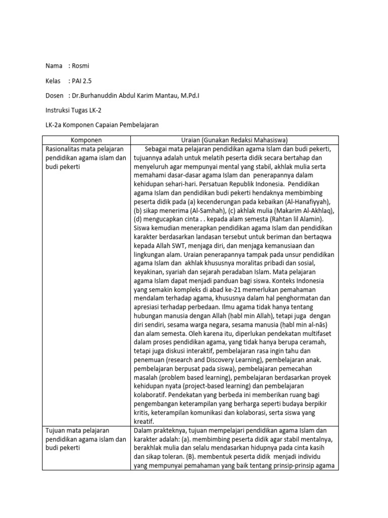 Tugas LK 2 Rosmi | PDF