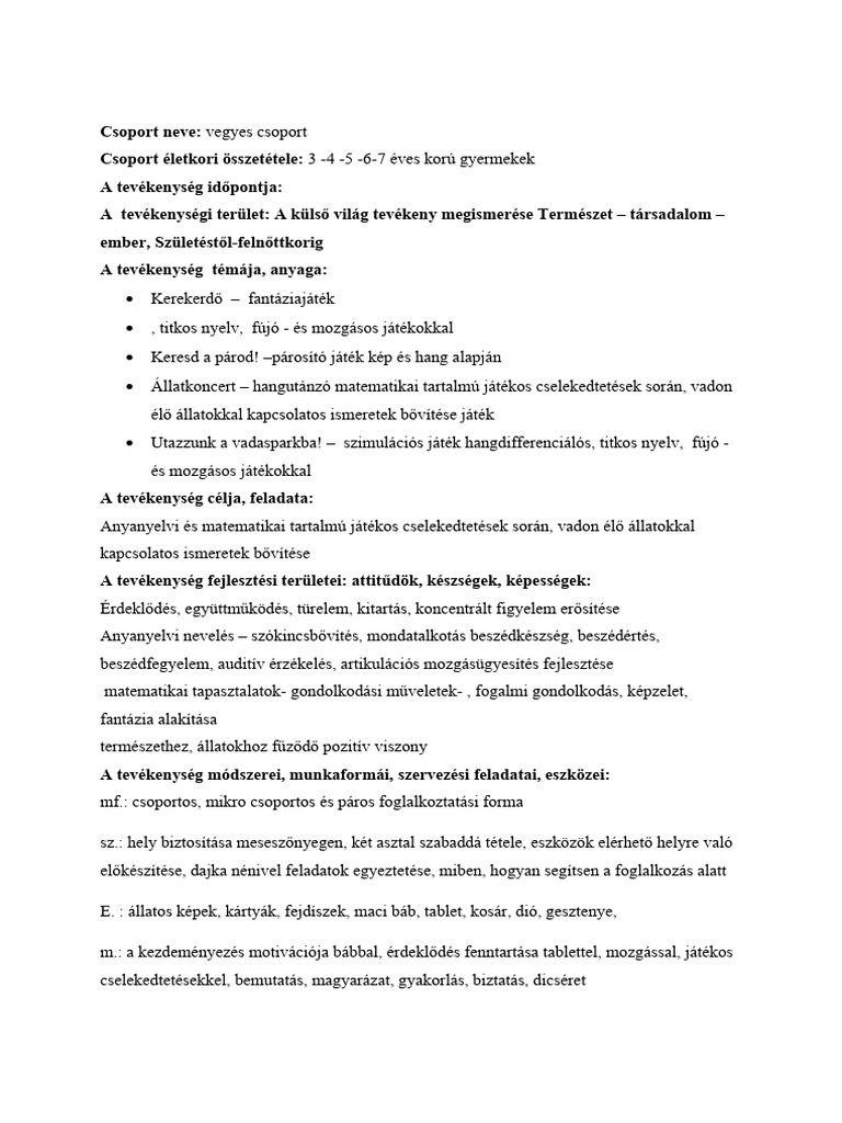 Tervezet Környezet | PDF