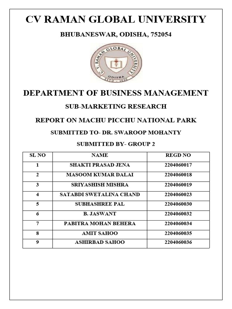 CV Raman Global University 2.0 | PDF