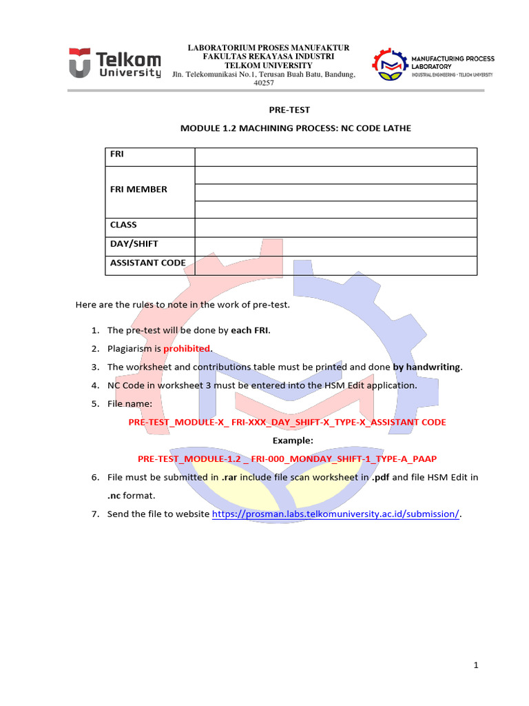 Pre-Test Module 1.2 | PDF