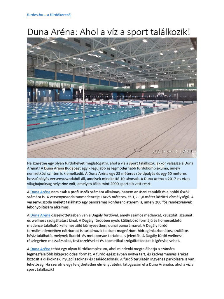 Duna Aréna | PDF