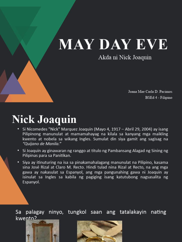 May Day Eve by Nick Joaquin | PDF