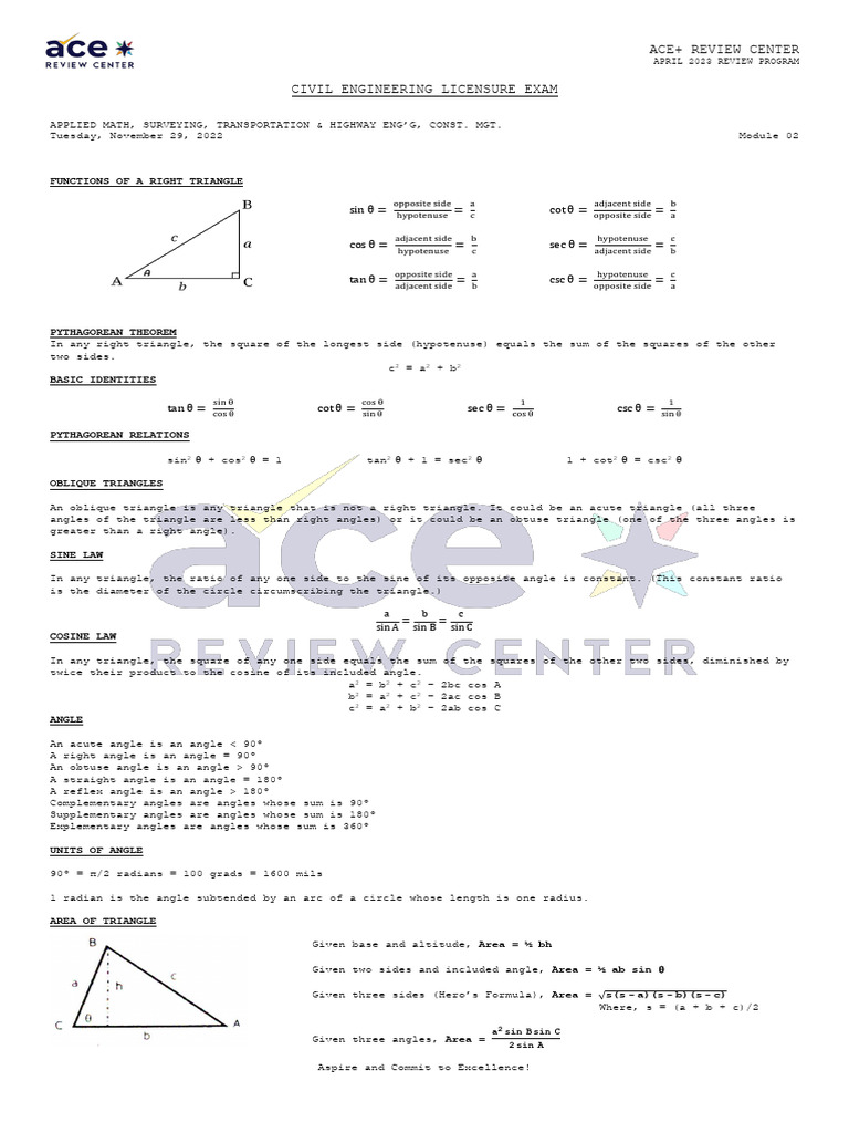 Ce Module 2 Trigonometry Principles Pdf