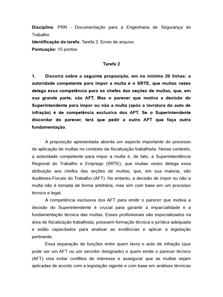 Tarefa 2 - 10 Pontos | PDF