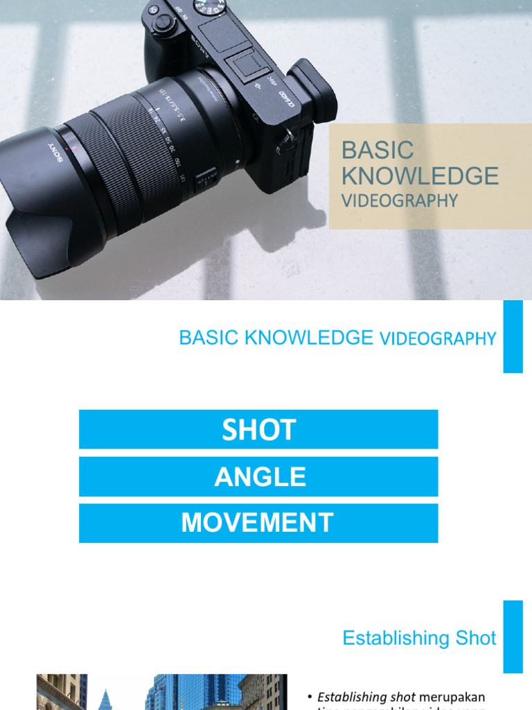 Basic Camera Videography | PDF | Karier & Perkembangan