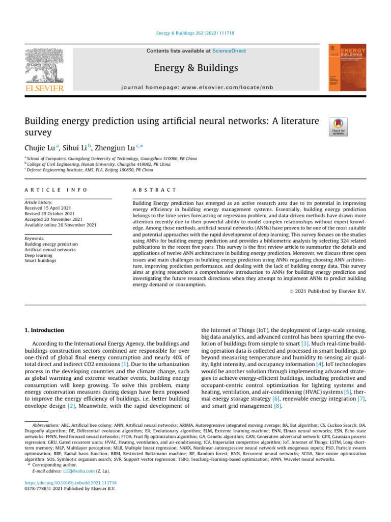 Building Energy Prediction | PDF