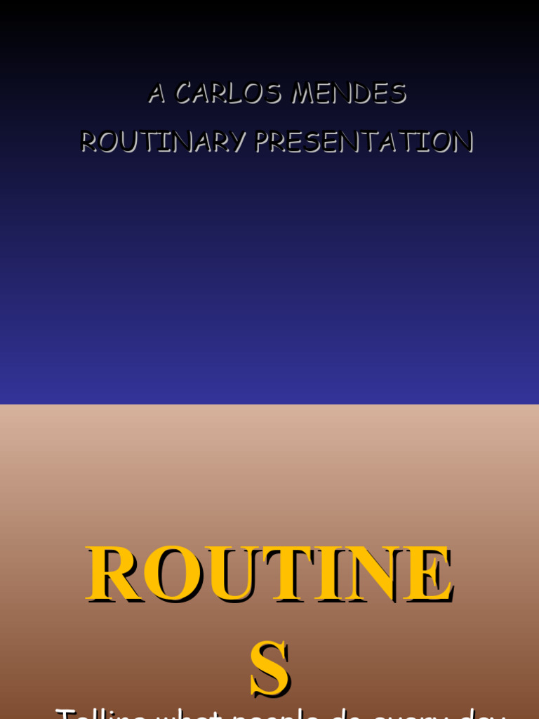 DAILY ROUTINE - ING 6 (Sentence Completion-Present Simple) | PDF